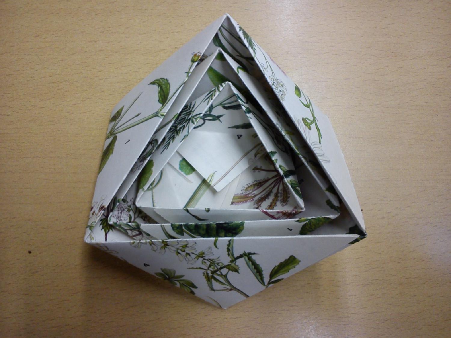 Origami Nest Of Modular Triangle Boxes Declan Webb